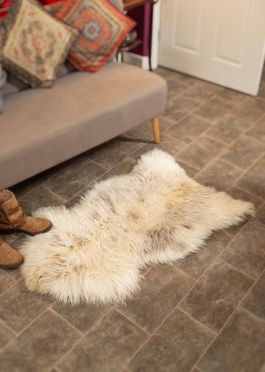 Welsh Hill Sheepskin Single Rugs Floor Covering Various Size Completely ...