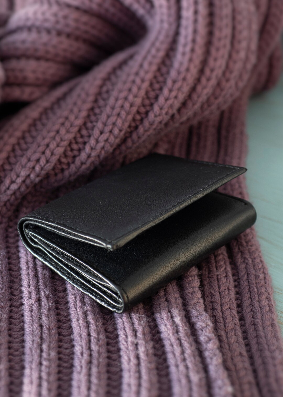 Men's Super Soft Sheep Leather Triple Fold Bill Fold Wallet With Card ...