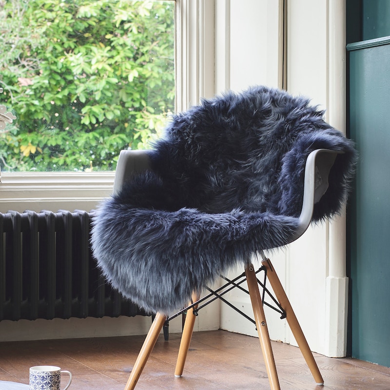 Navy Wool Large Rugs - Etsy UK