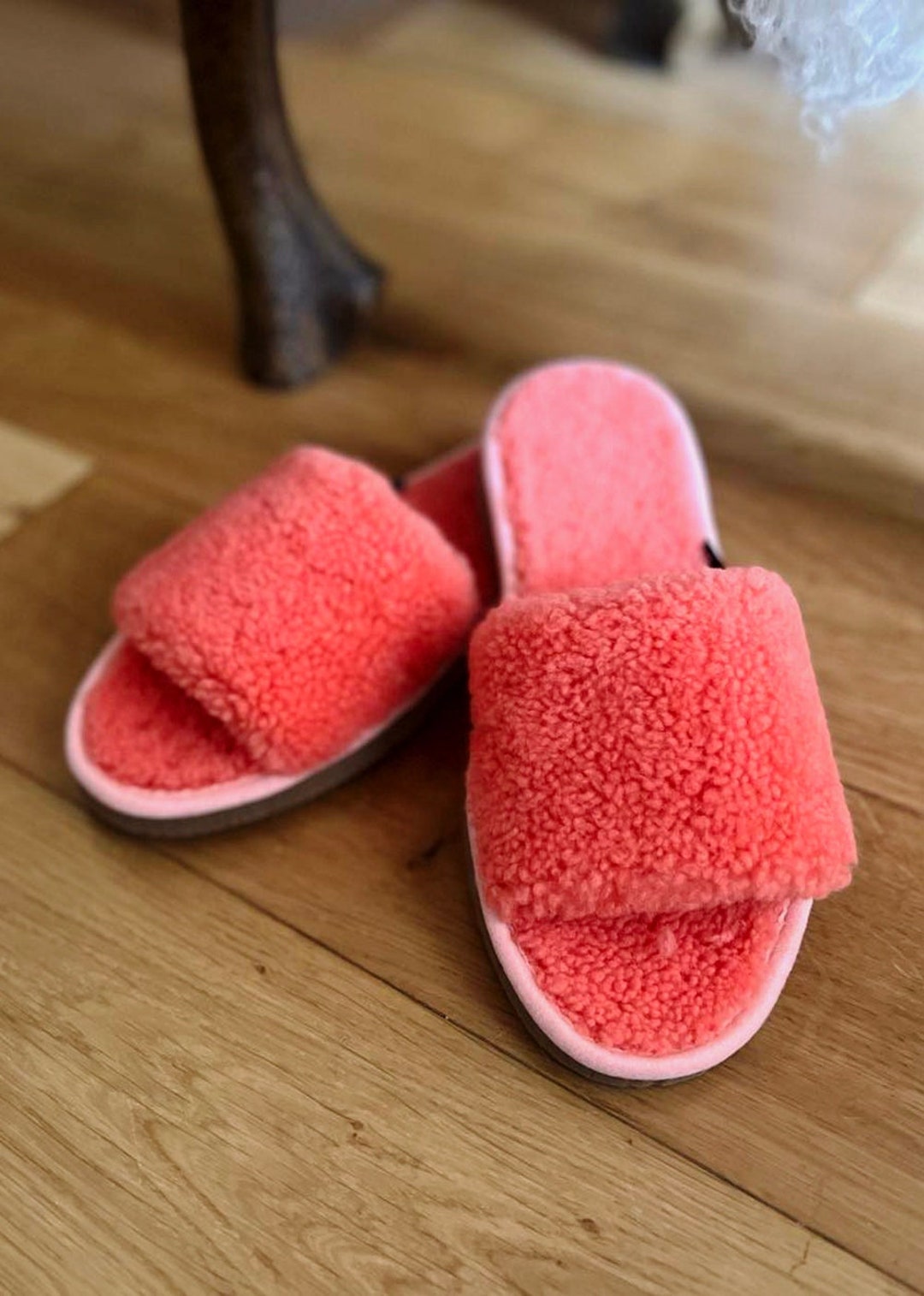 Women's Luxury Sheepskin Single Band Sandals Summer Slips Gifts for ...