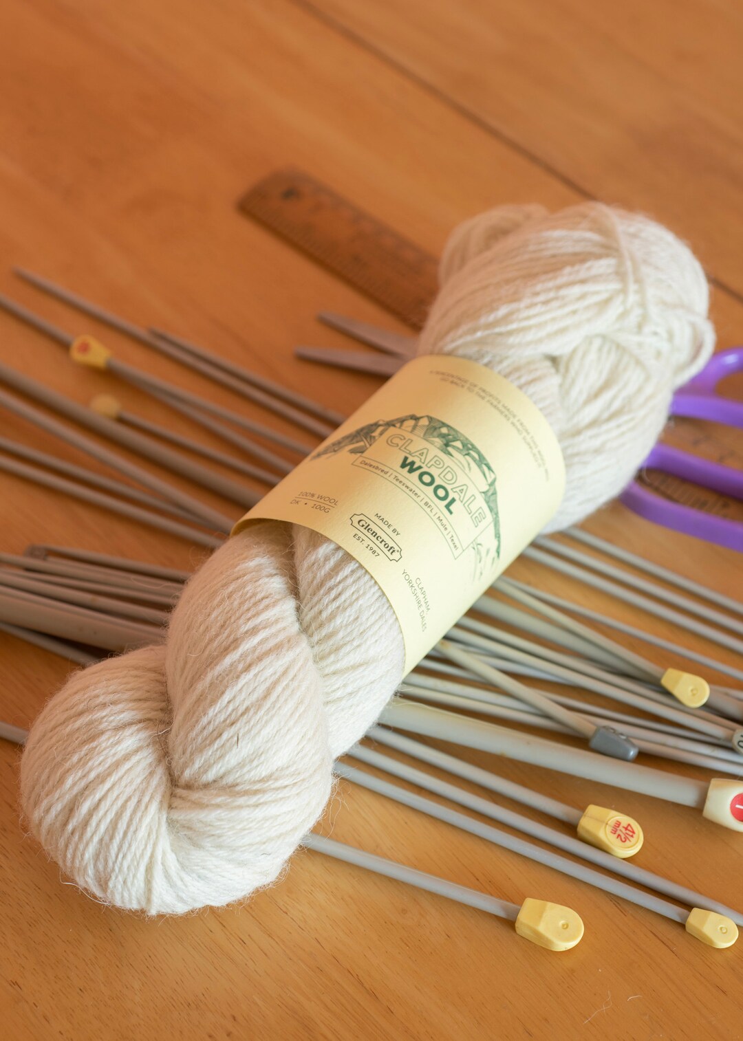 UK Made Clapdale Wool Traceable Yorkshire 100g DK Hank Knitting Wool - Etsy