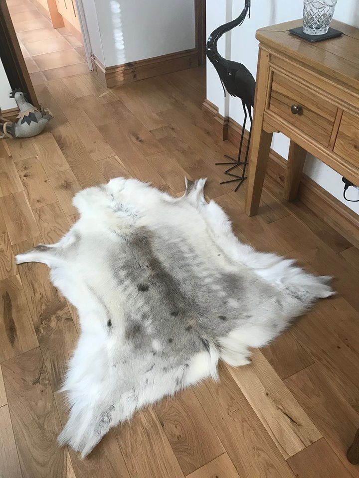 Premium Grade Large Genuine Reindeer Hide With Natural Light | Etsy