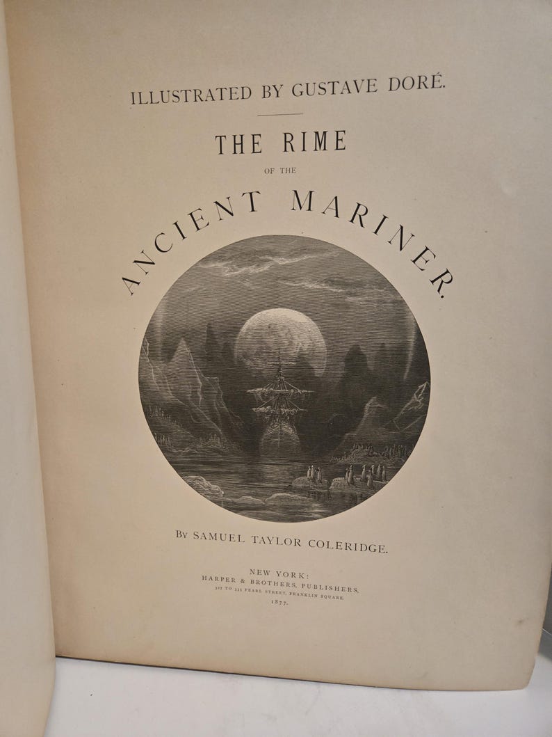 The Rime of the Ancient Mariner Illustrated by Gustave Dore 1877 Harper ...