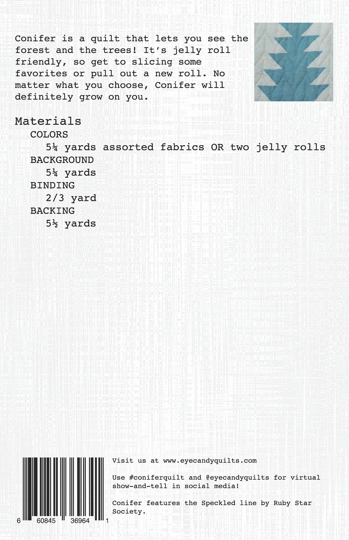 Conifer Quilt Pattern - Etsy