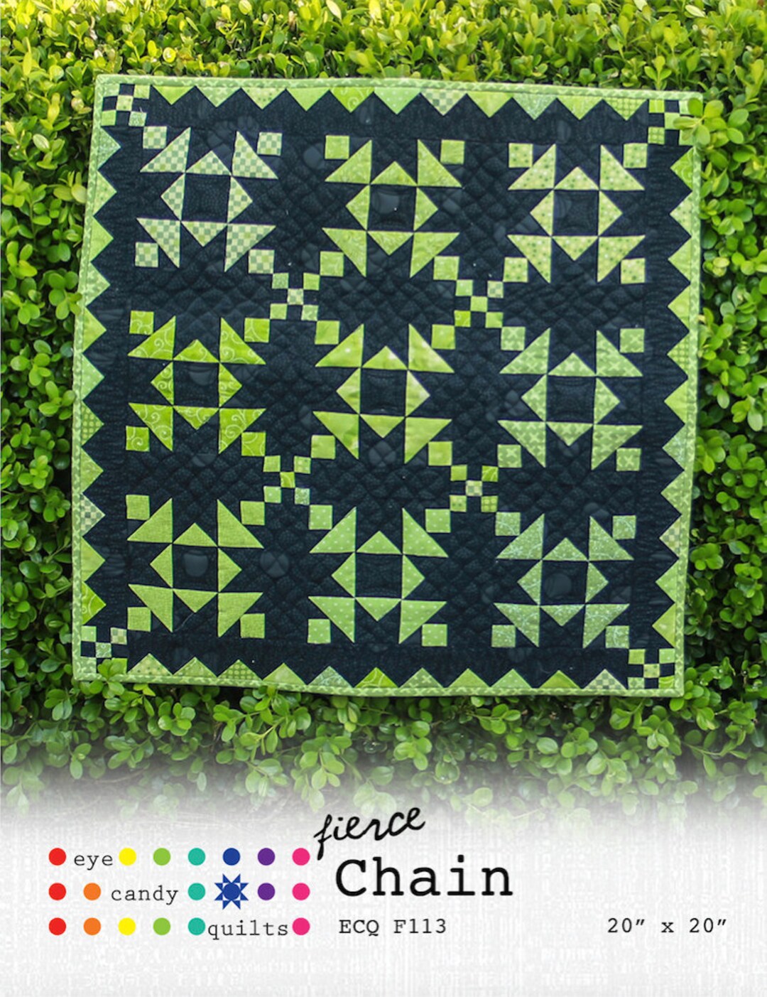 Fierce Chain Miniature Quilt Pattern - Etsy