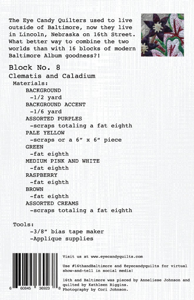 16th and Baltimore: Block 8 Modern Baltimore Album Block Program by Eye ...