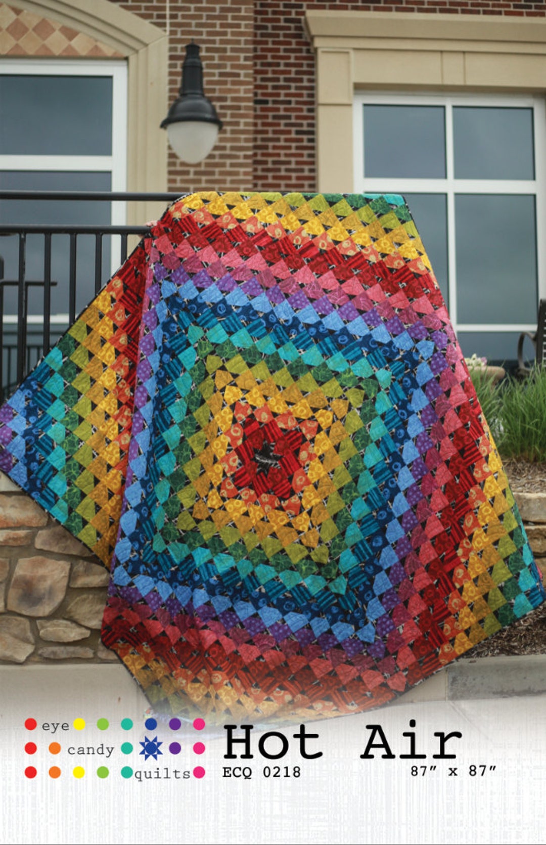Hot Air Quilt Pattern in Three Sizes: Baby, Throw, and Full/queen by ...