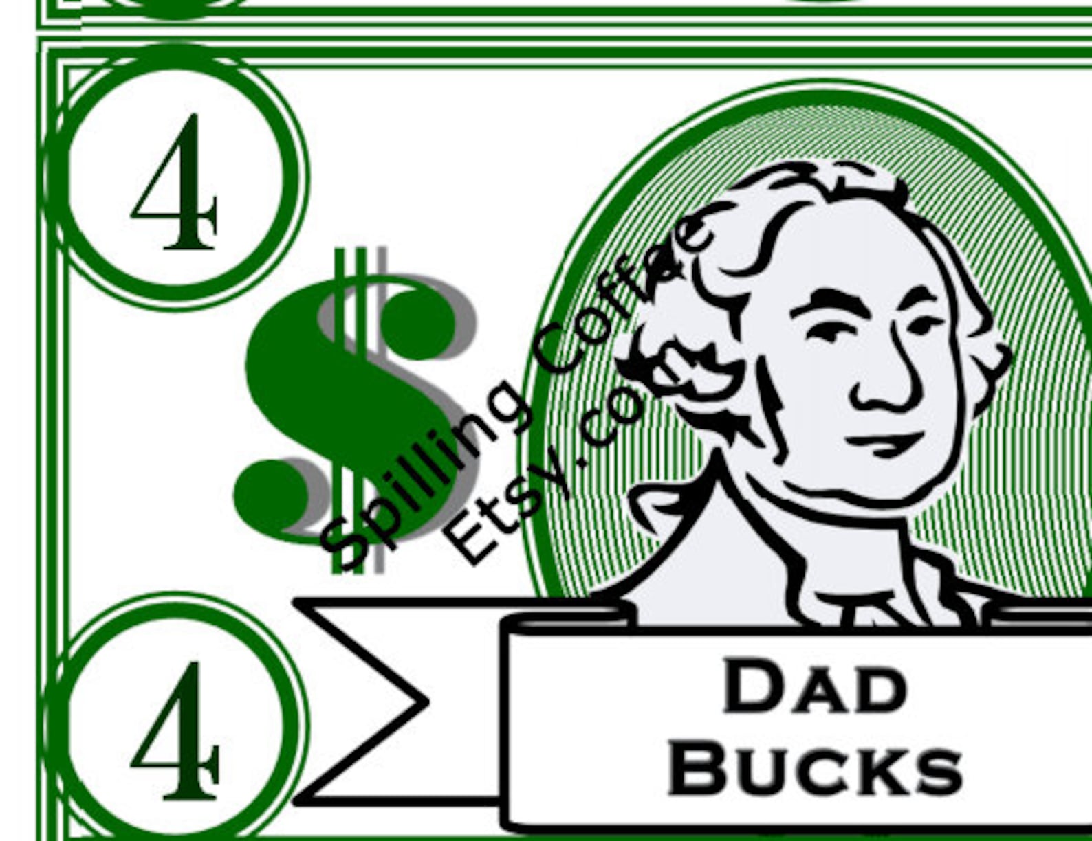 Mom and Dad Bucks / Dollars Printable Allowance and Parenting - Etsy