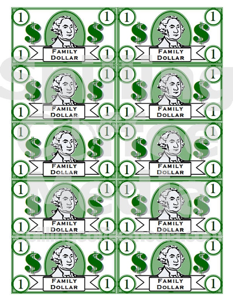 Mom and Dad Bucks / Dollars Printable Allowance and Parenting - Etsy