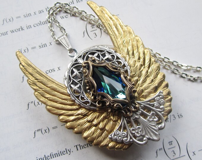 Cleopatra Swarovski Locket Locket Necklace Fantasy - Etsy