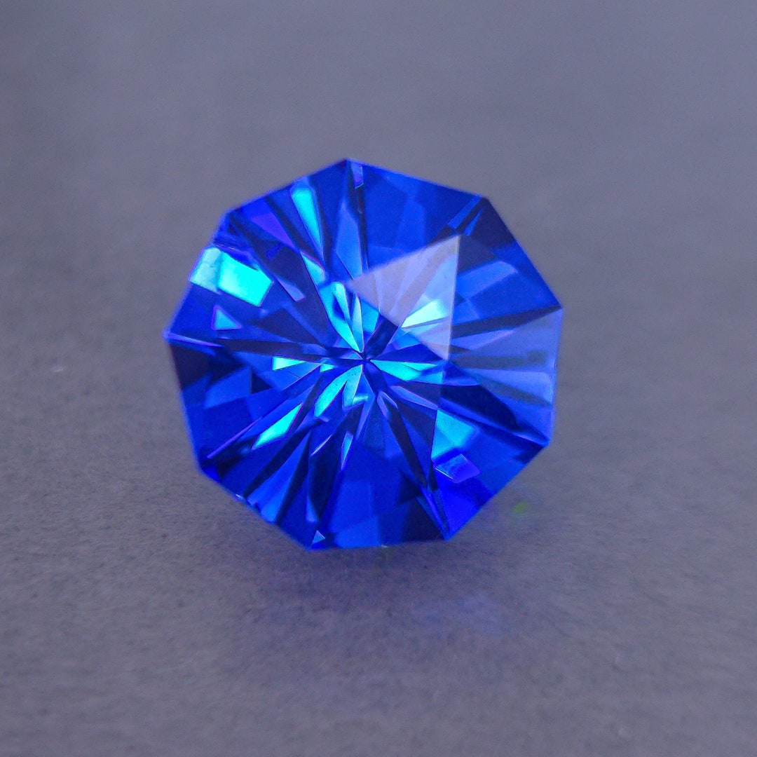 10mm RARE Color Lab Spinel, Blue Color, Lab Gemstone, Blue Gemstone ...