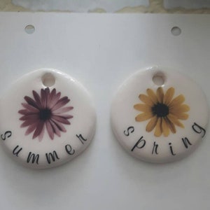 Personalised Handmade Ceramic Tags up to 12 Characters Including Spaces ...