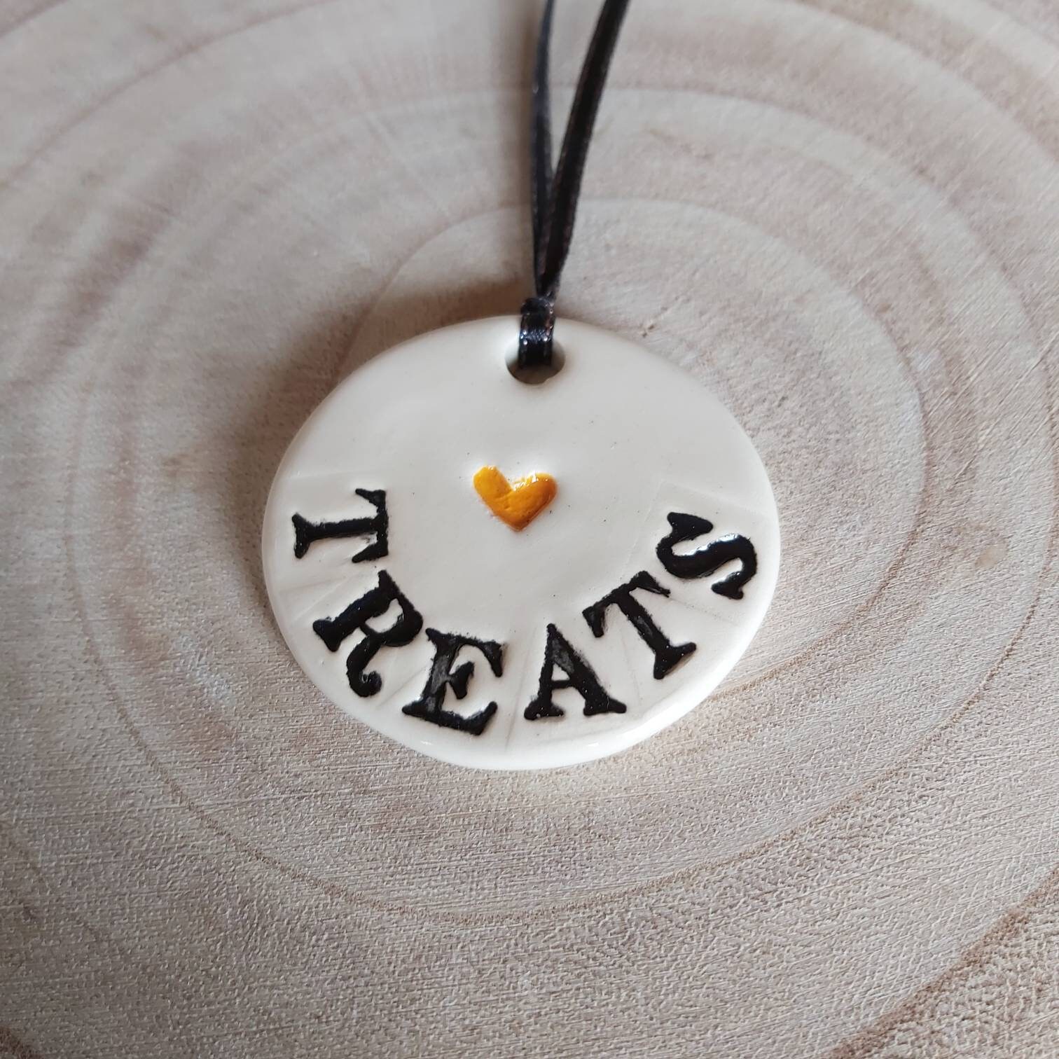 Personalised Handmade Ceramic Tags up to 12 Characters - Etsy UK