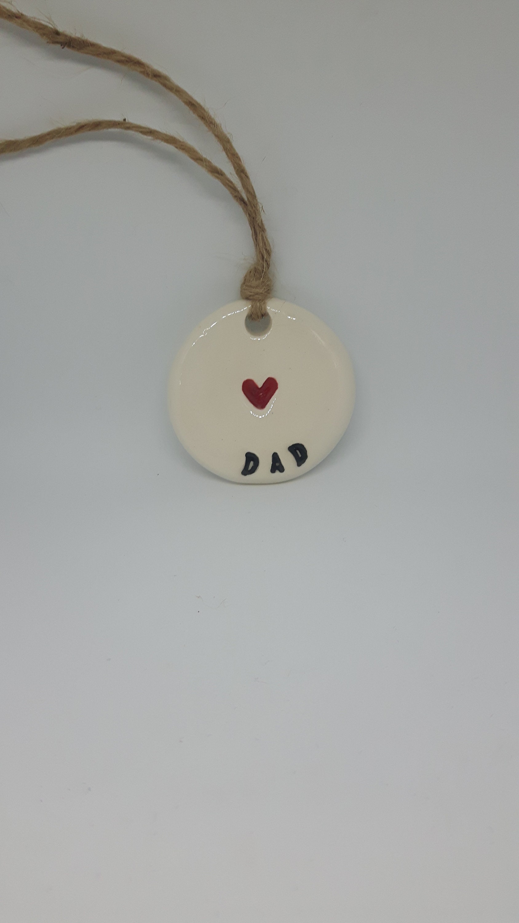 Personalised handmade ceramic tags up to 12 characters | Etsy