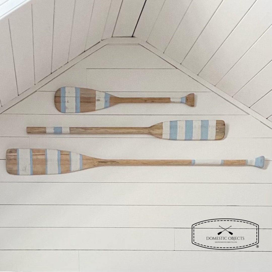 Painted Paddle | Decorative Oar | Coastal Beach House Wall Art ...