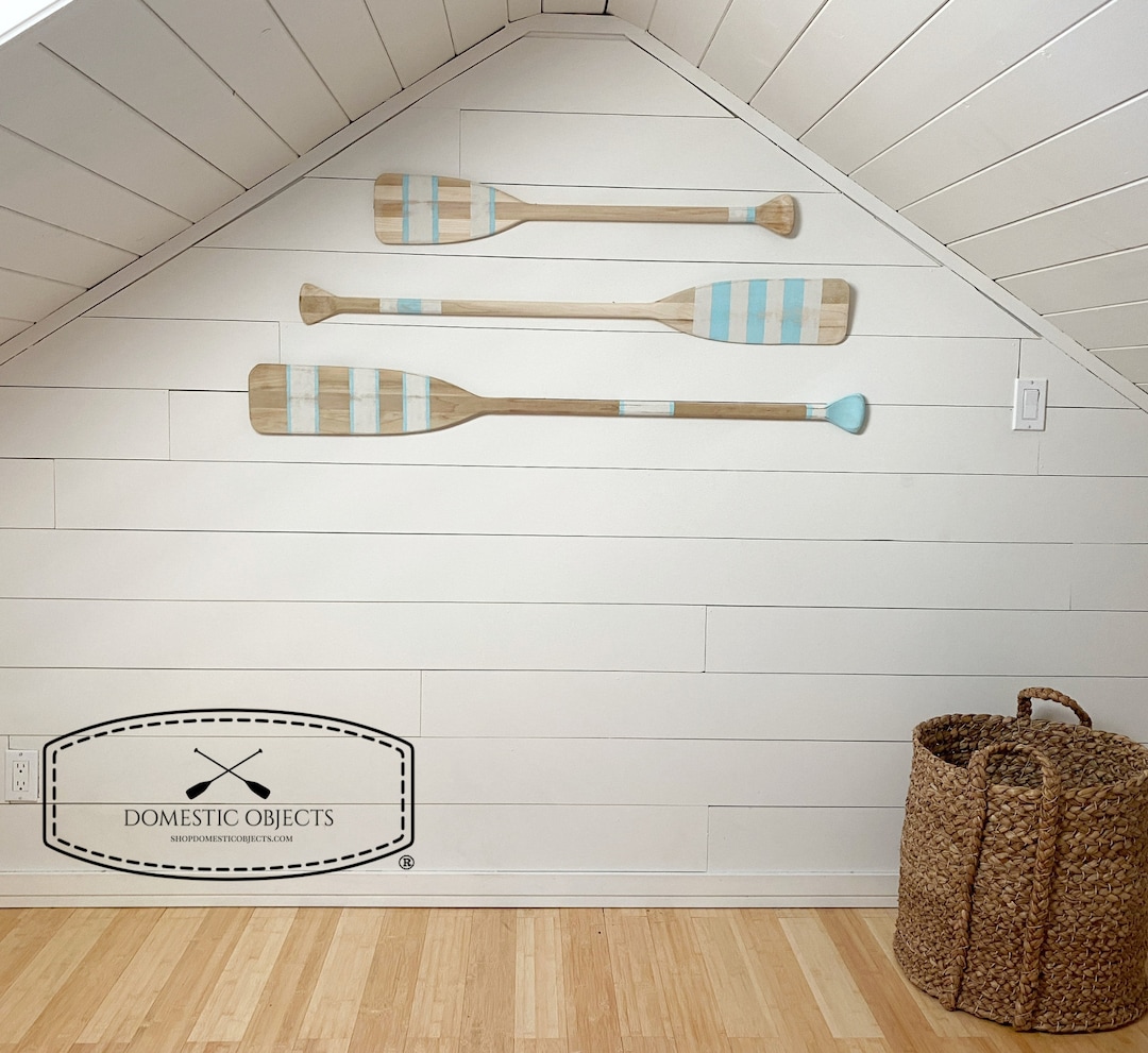 Painted Paddle | Decorative Oar | Coastal Beach House Wall Art ...