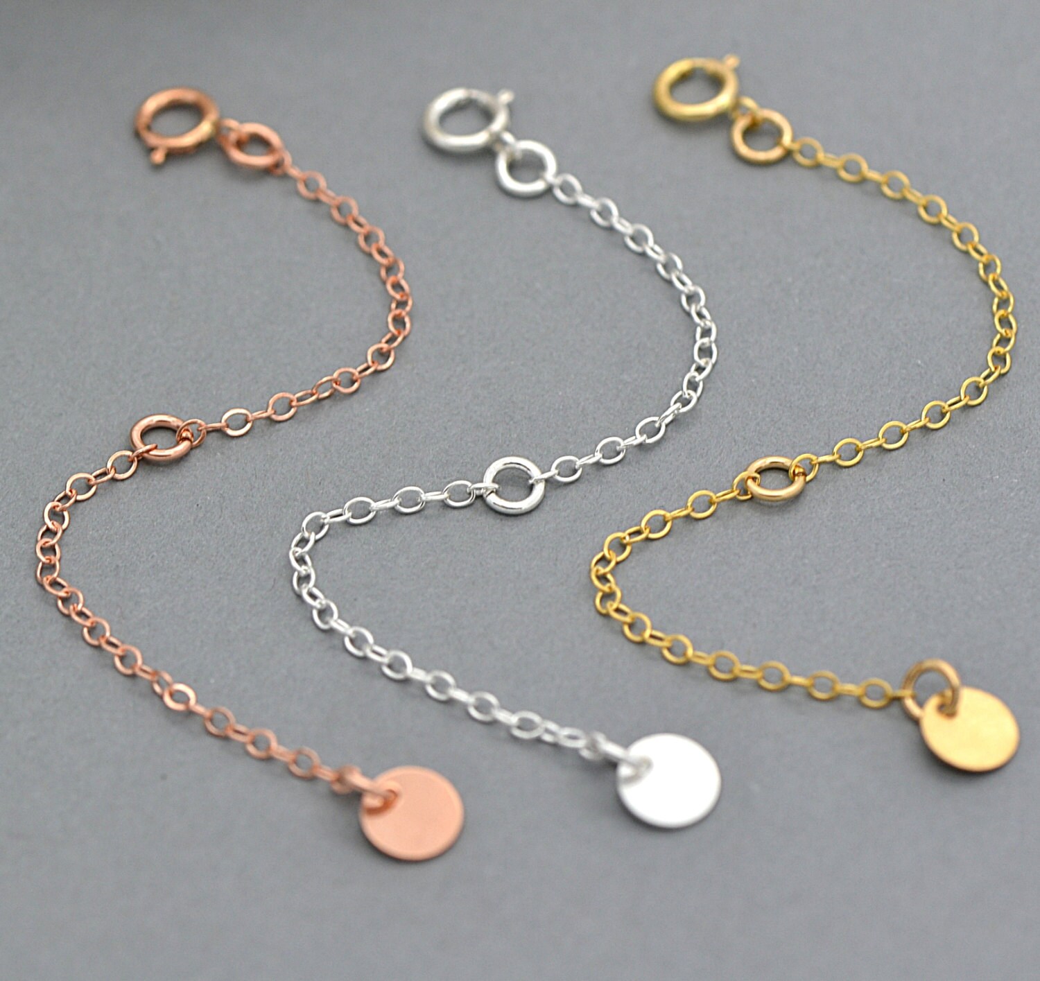 Extension Chain Extender Chain 14k Gold Filled Sterling | Etsy