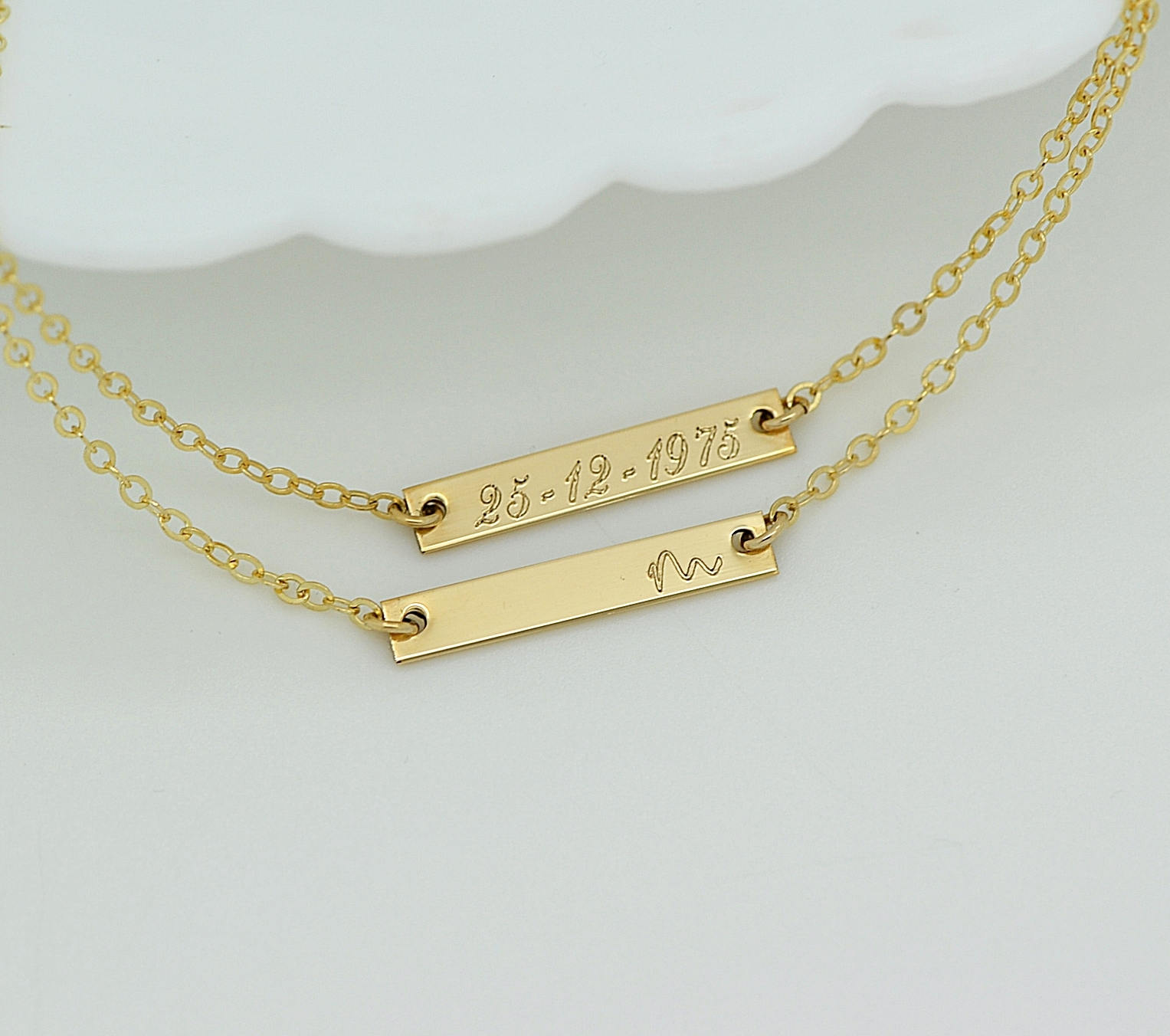 Gold Choker Bar Necklace Tiny Bar Necklace Choker Choker | Etsy