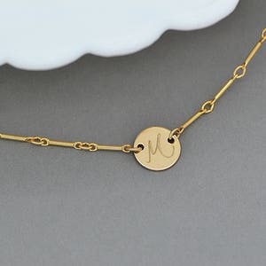 Initial Choker Necklace, Personalized Choker, Choker Necklace, Initial ...