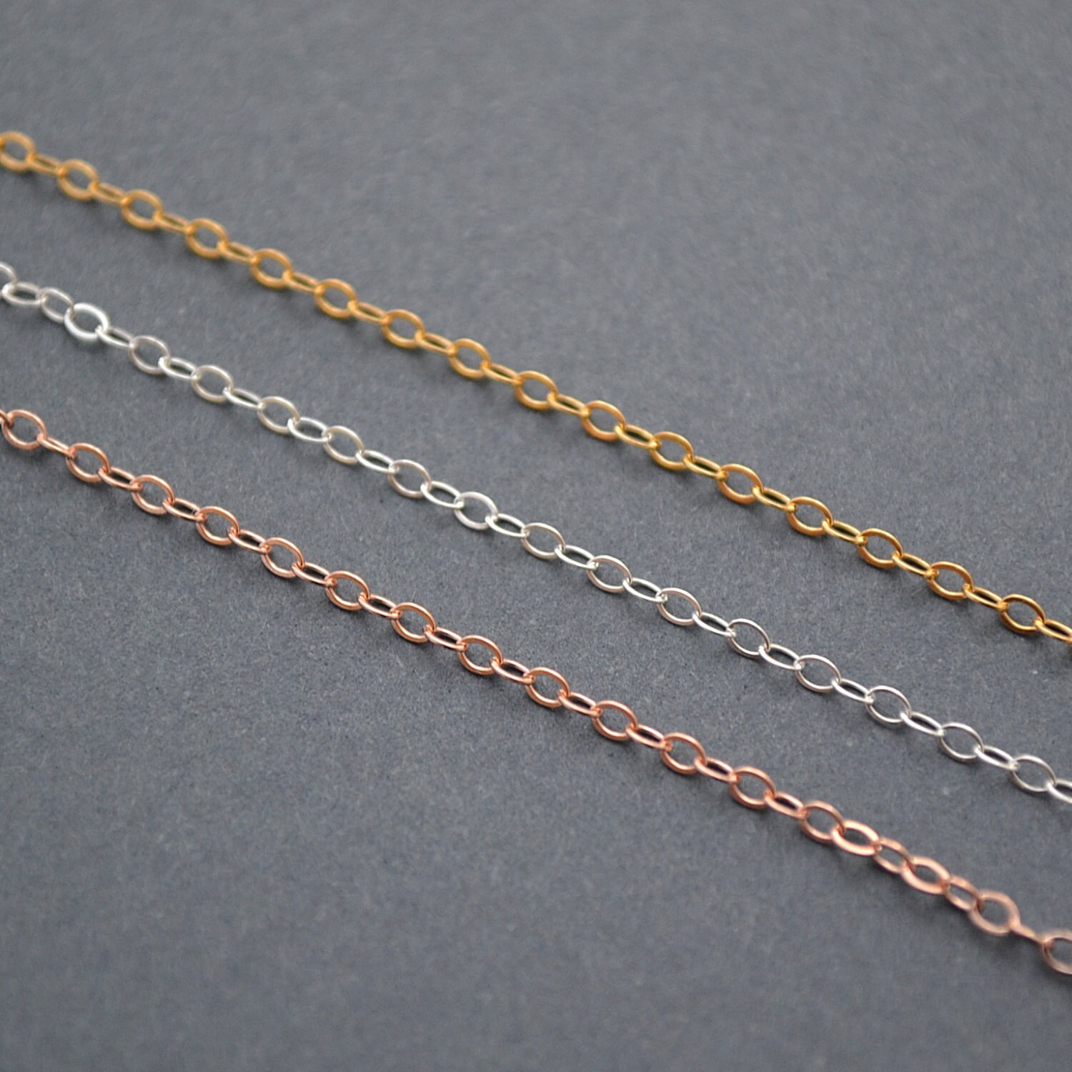 Delicate Chain Necklace / Very Dainty and Thin Gold Chain - Etsy