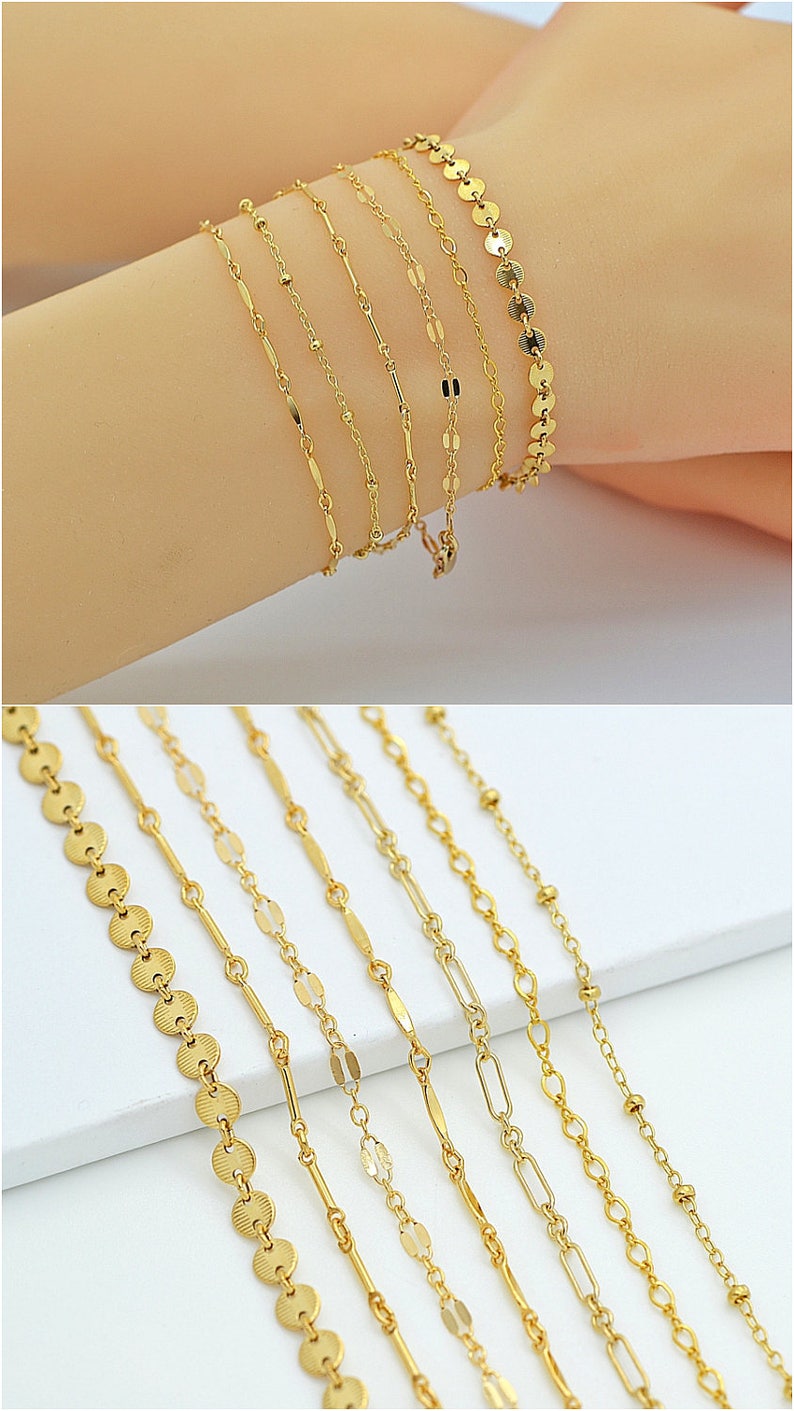 Dainty Chain Bracelet / Layering Bracelet / Delicate Gold - Etsy Dainty Chain Bracelet / Layering Bracelet / Delicate Gold - Etsy