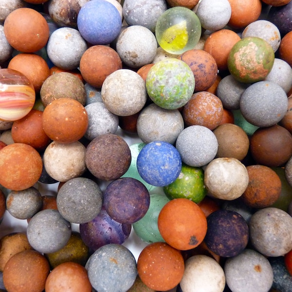 Antique Marbles - Etsy