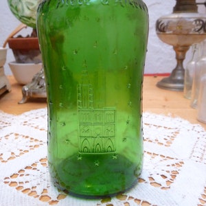 Vintage, Fischer, Green Beer Bottle,embossed, Bière D'alsace With the ...