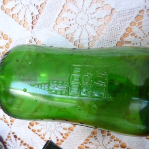 Vintage, Fischer, Green Beer Bottle,embossed, Bière D'alsace With the ...