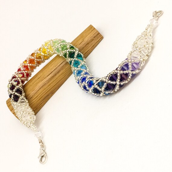 Rainbow crystal bracelet store