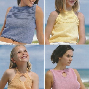 PDF Womens Girls Knitted Summer Crop Top Tops INSTANT DOWNLOAD Vintage ...