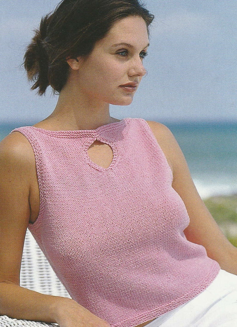 PDF Womens Girls Knitted Summer Crop Top Tops INSTANT DOWNLOAD Vintage ...