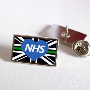 NHS UK Rainbow Nurse Doctor Ambulance Medic Porter Paramedic Thin Green ...