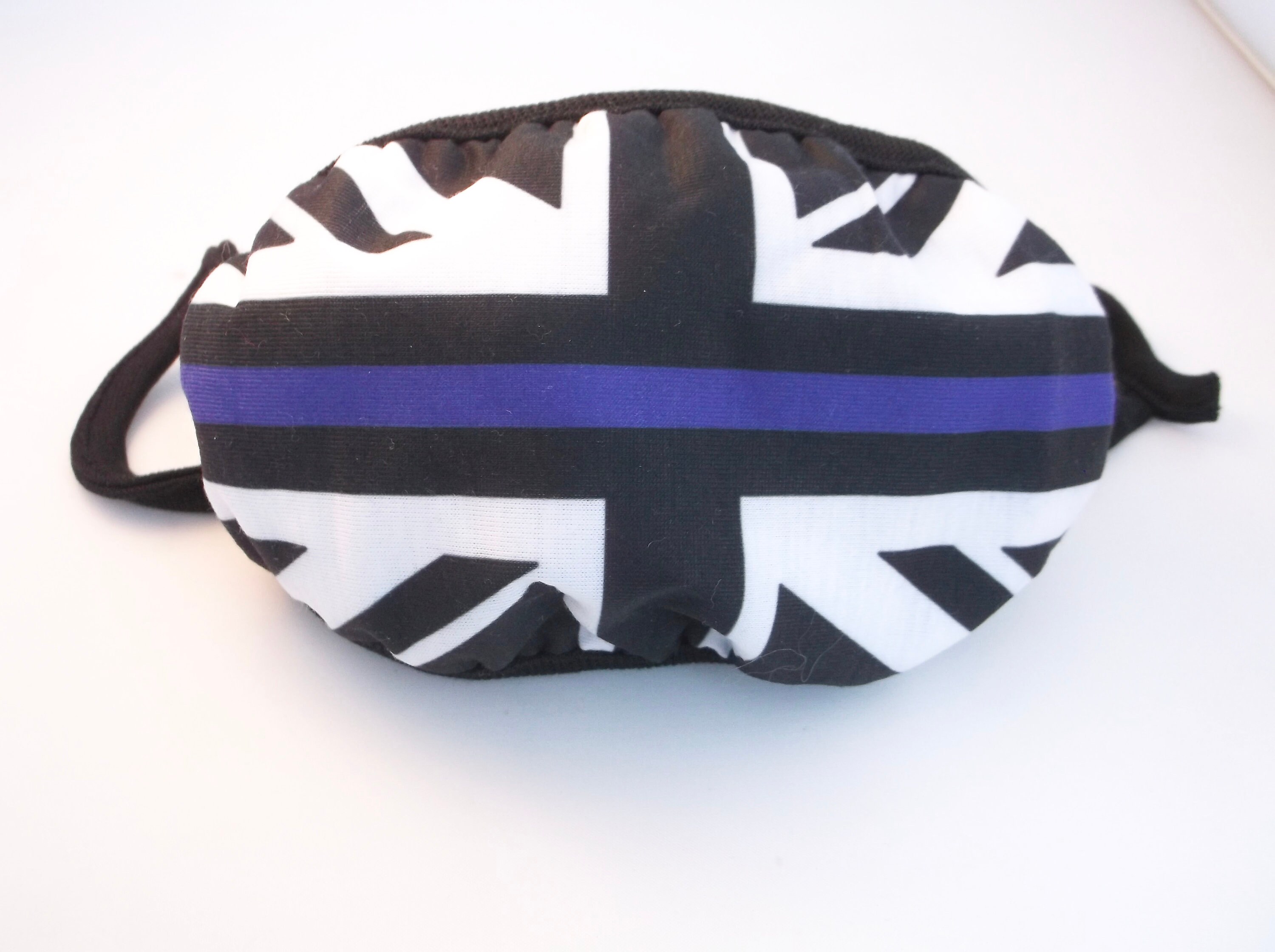 Thin Blue Line UK GB Union Jack Badge Police Officer Mourning Band ...
