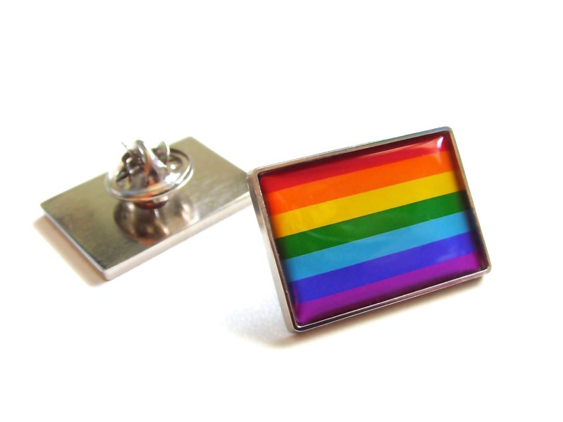 Rainbow Flag Lgbt Movement Gay Pride Lapel Pin Badge Tie Tack Etsy