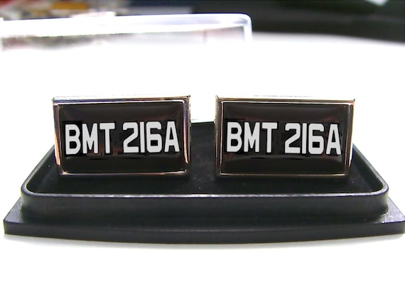 James Bond Car Number Plate BMT 216A or JB 007 Cufflinks | Etsy UK