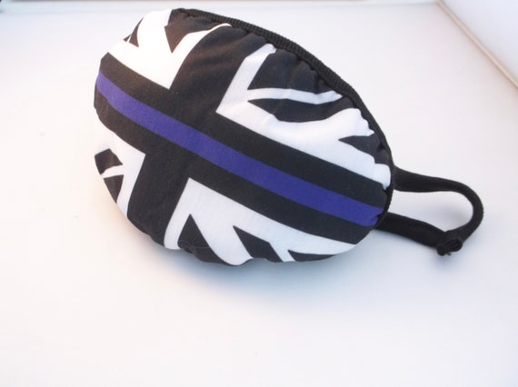 Thin Blue Line UK GB Union Jack Badge Police Officer Mourning | Etsy