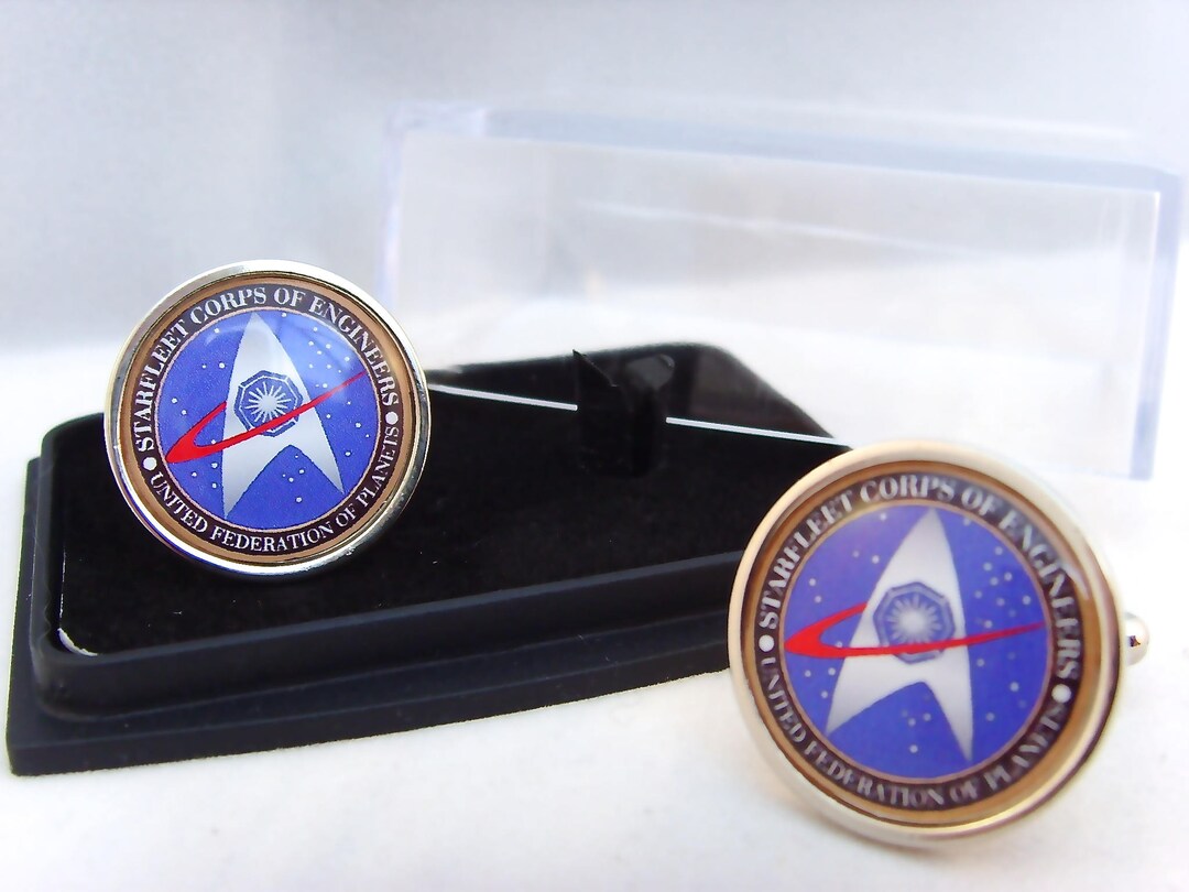 Star Trek Starfleet Corps of Engineers Cufflinks Cuff Links - Etsy