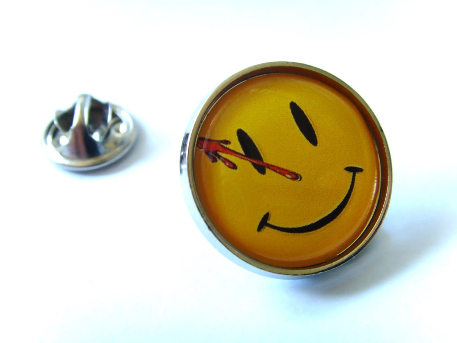 Watchmen Smiley Face Pin