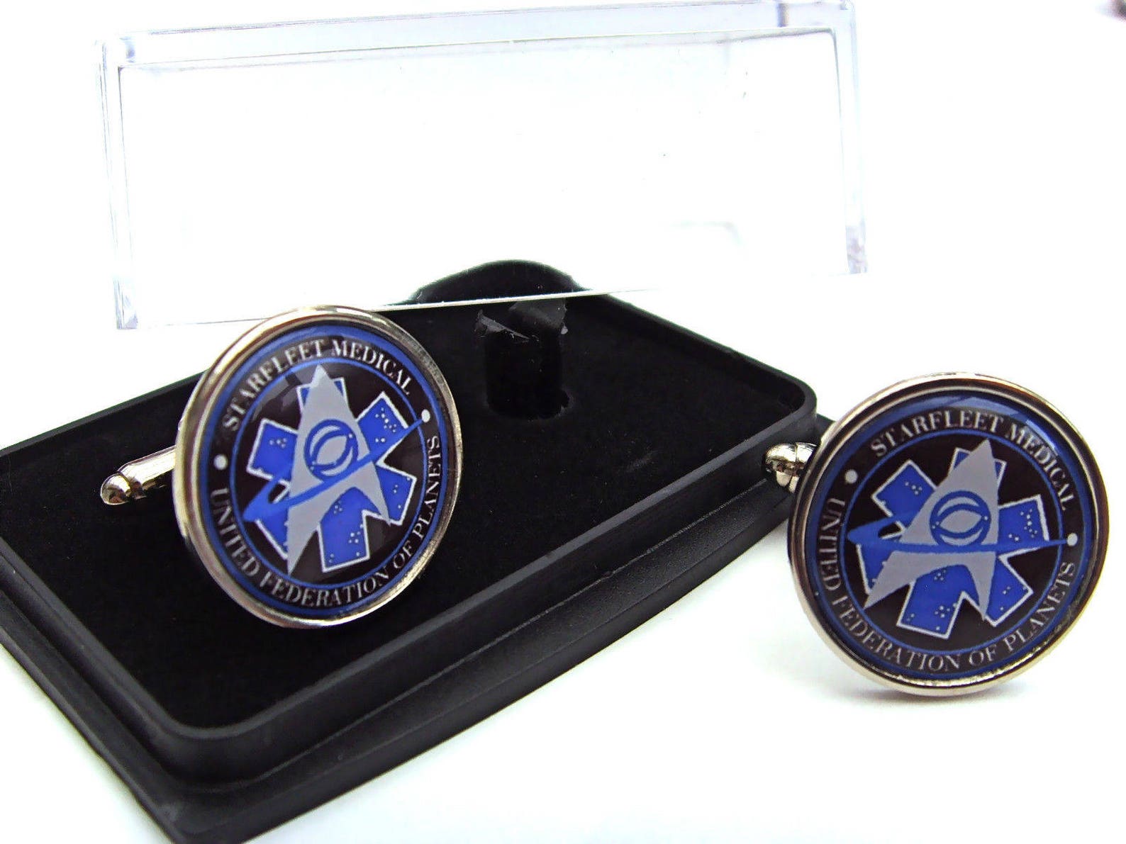 Star Trek Starfleet Medical Medic Cufflinks Cuff Links - Etsy