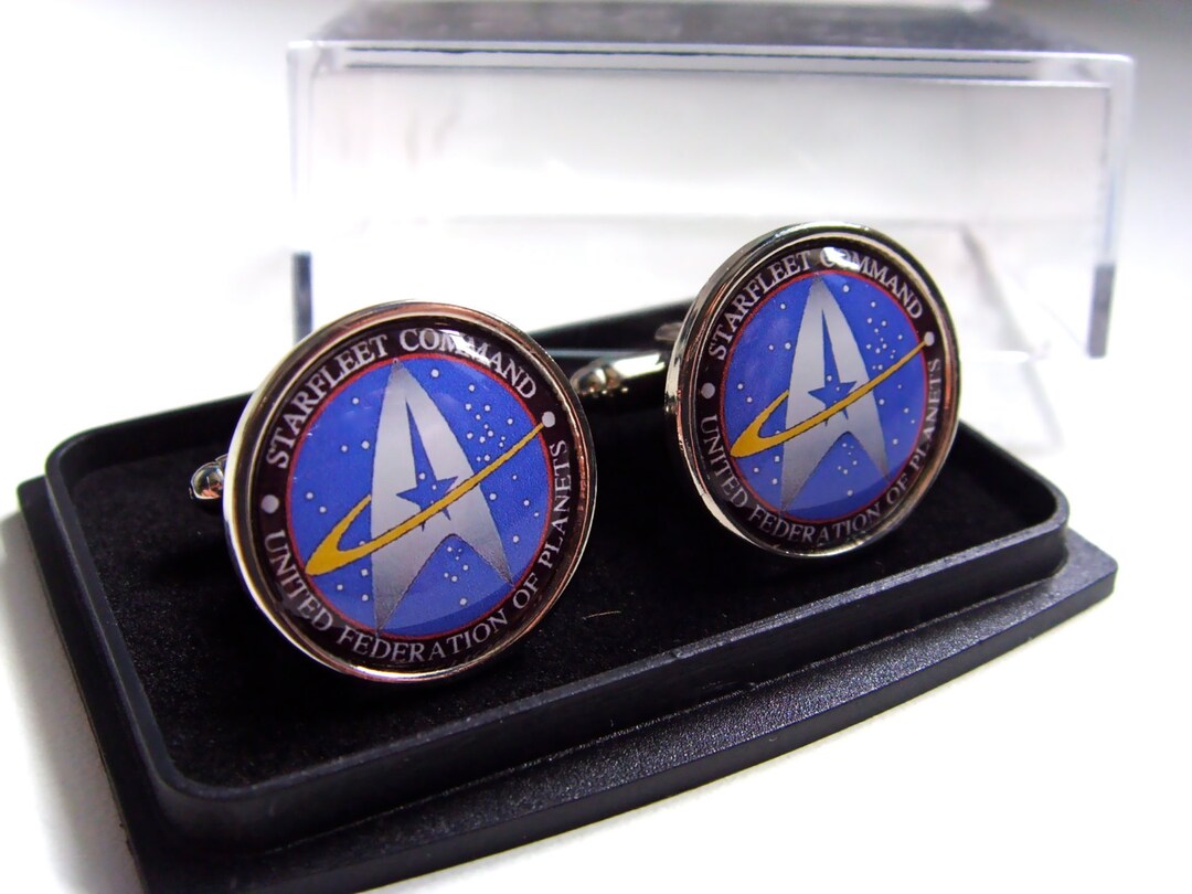 Star Trek Starfleet Command Cufflinks Cuff Links - Etsy