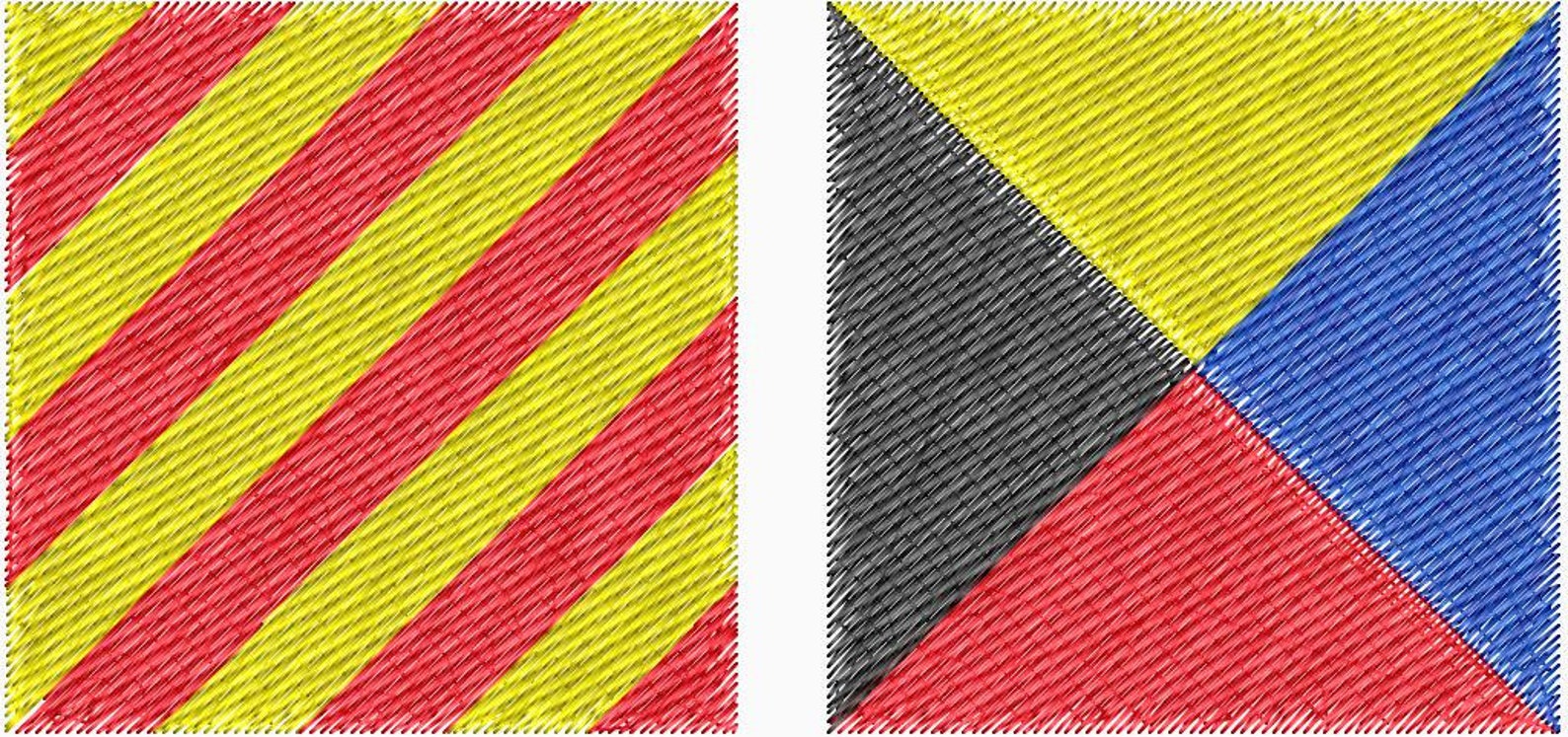 Nautical Flags Embroidery (.pes) Files 3 Size (.5 / 1 in / 2 In) - Etsy