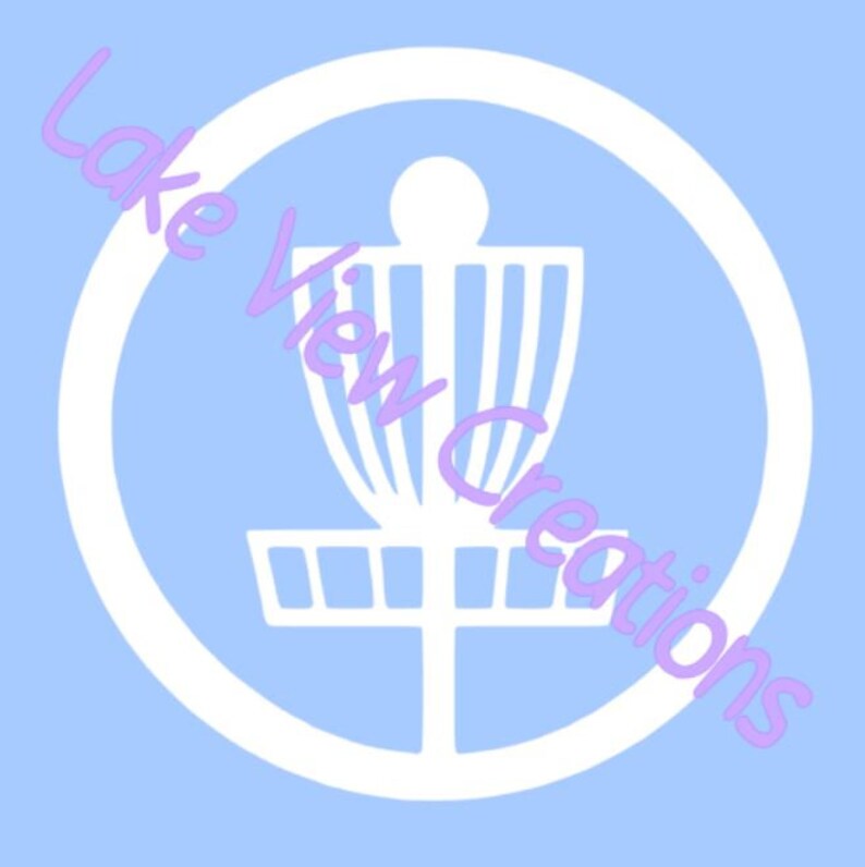 Disc Golf Permanent Vinyl Decal Sticker 5w" X 5h" - Etsy