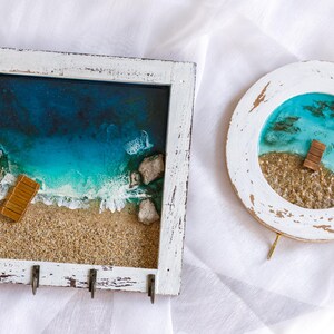 Sea Key Rack. Beach House Front Door Hanging. Wall Mount for Keychains ...