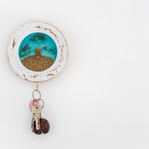 Sea Key Rack. Beach House Front Door Hanging. Wall Mount for Keychains ...