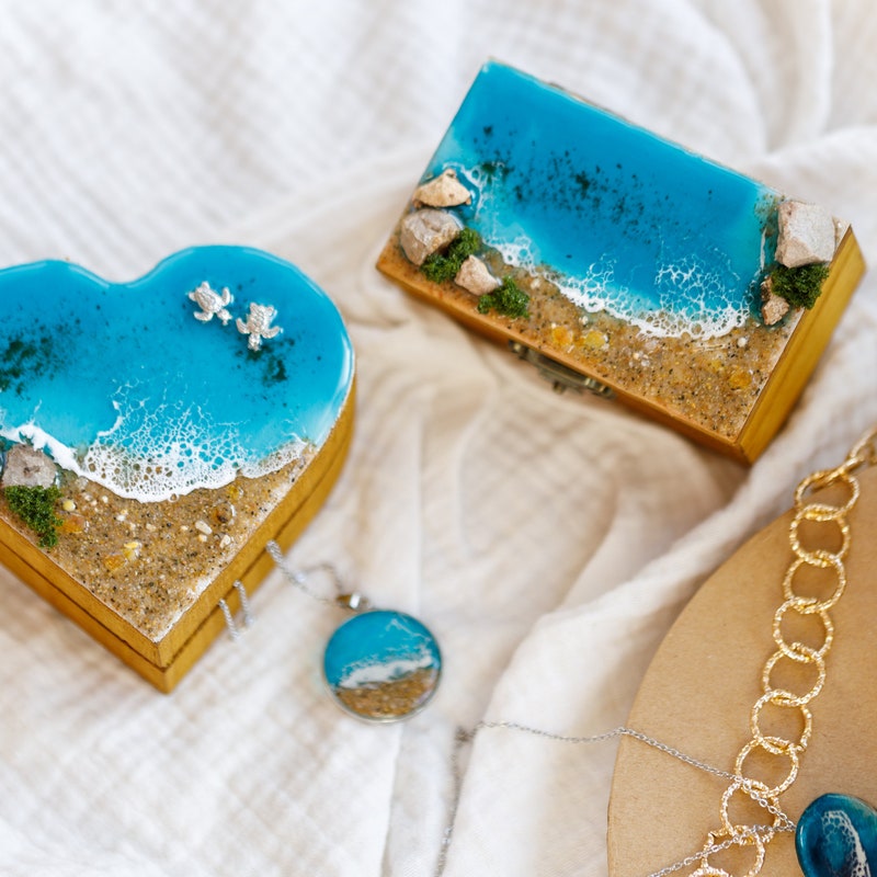 Wooden Resin Ring - Etsy