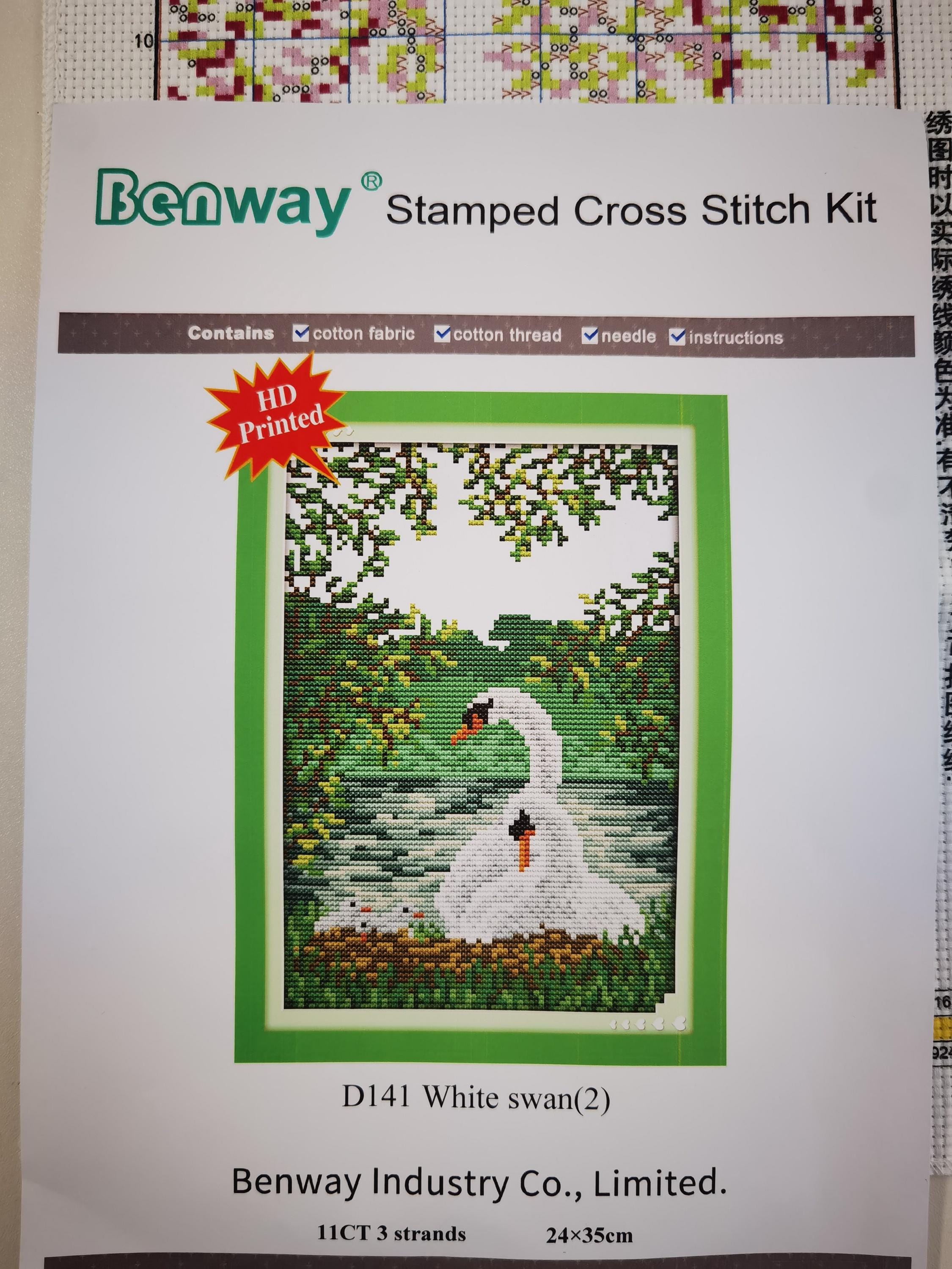 11ct Stamped Pre-printed Cross Stitch Kit, Embroidery Kit, Christmas ...