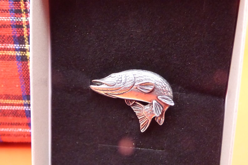 Vintage Silvertone Pike Fish Booch, Pin, Badge Pin, Scottish Gift - Etsy UK