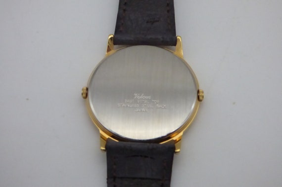 Rare Fuji Television Double Timer Watch with Leather … - Gem