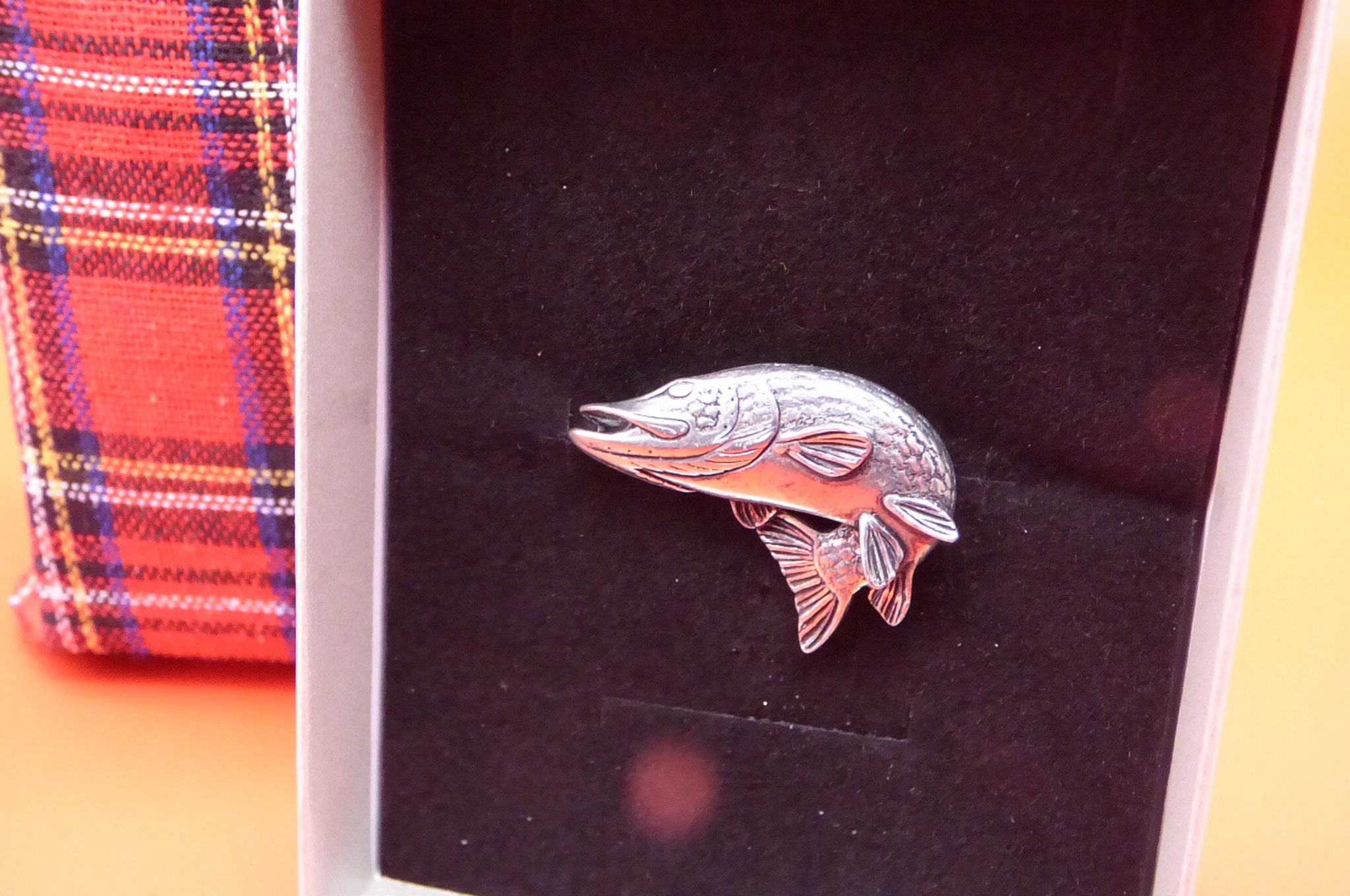 Vintage Silvertone Pike Fish Booch Pin Badge Pin Scottish - Etsy UK