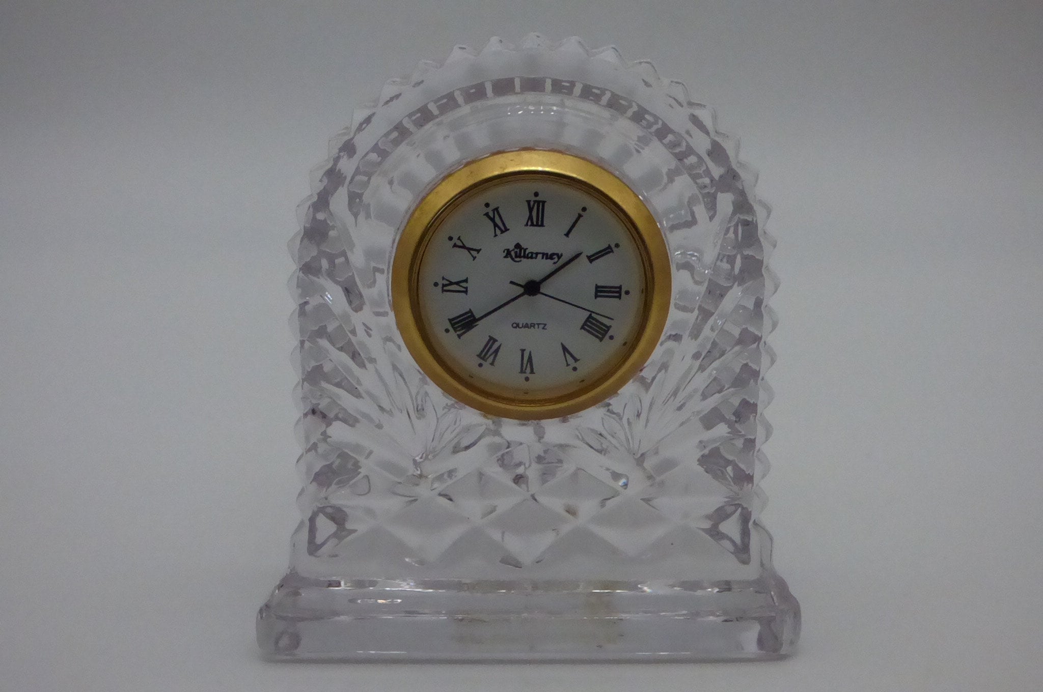 Vintage Killarney Crystal Clock Gift Idea | Etsy